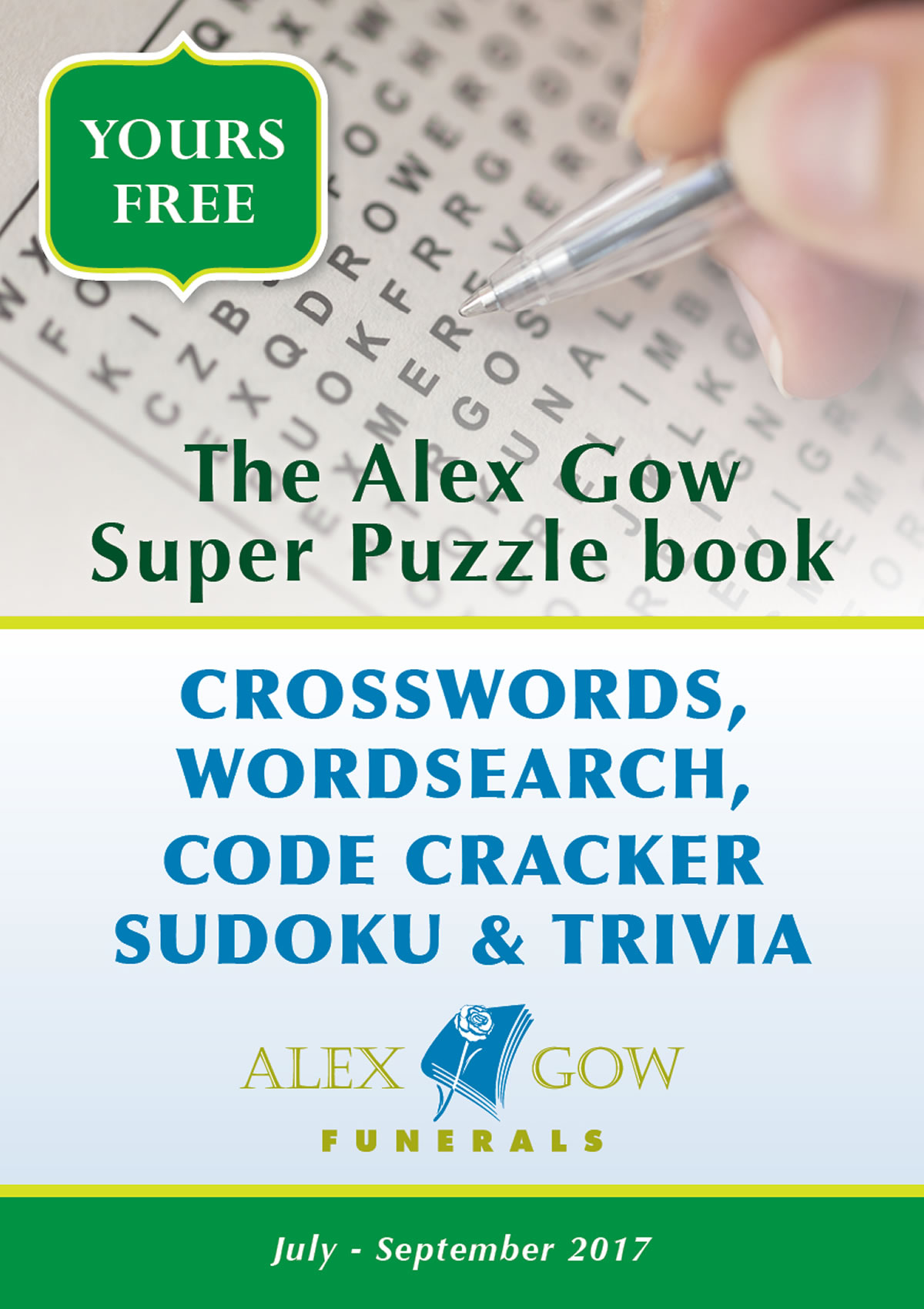 Alex Gow Funerals - Super Puzzle Book Three Answers