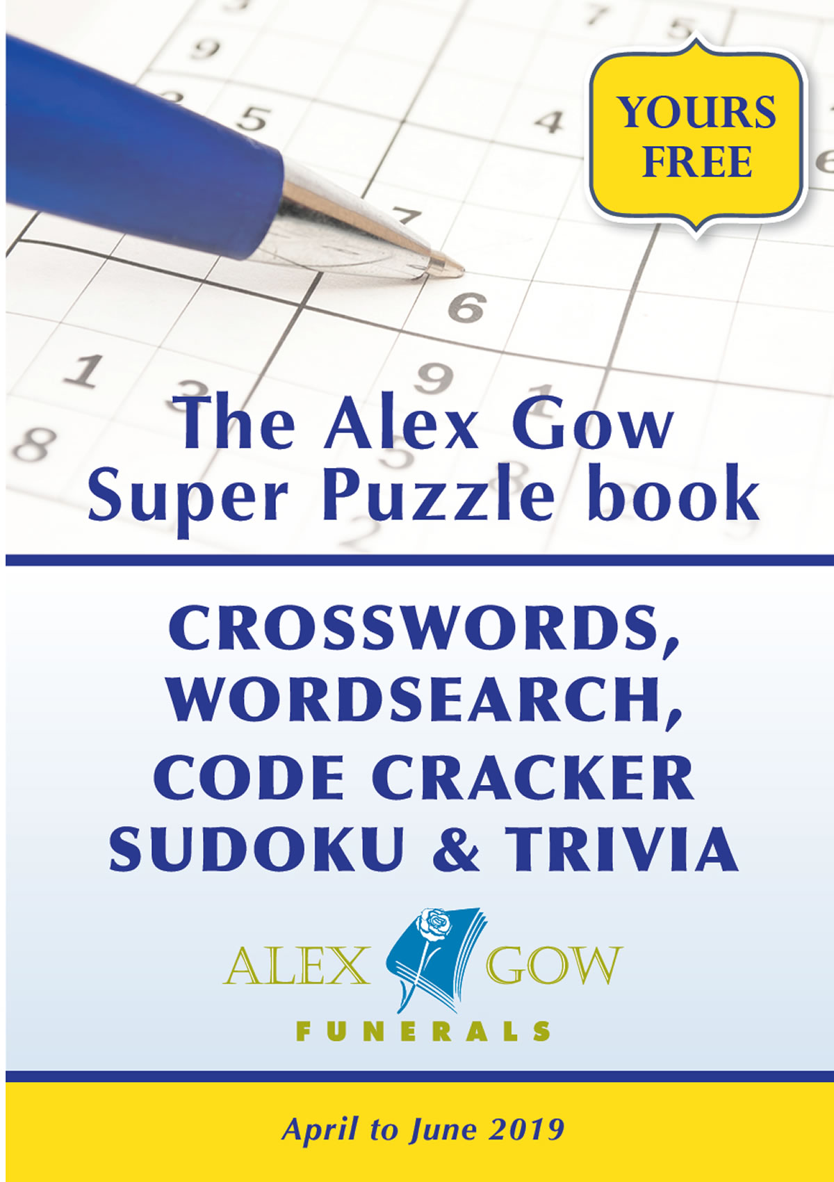 Alex Gow Funerals - Super Puzzle Book Answers