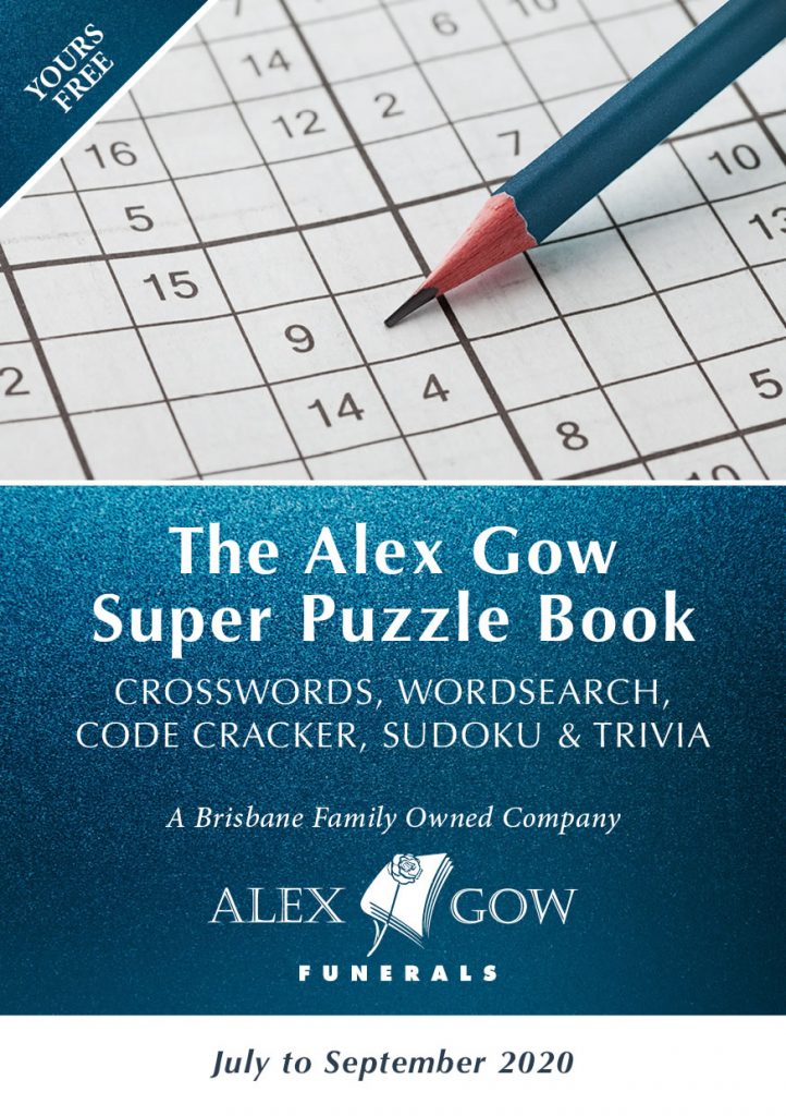 Alex Gow Funerals - Super Puzzle Book Answers