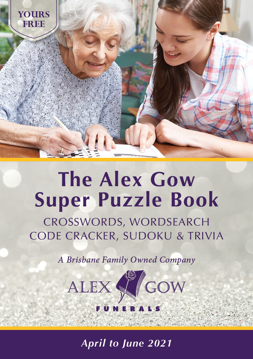Alex Gow Funerals - Super Puzzle Book Answers