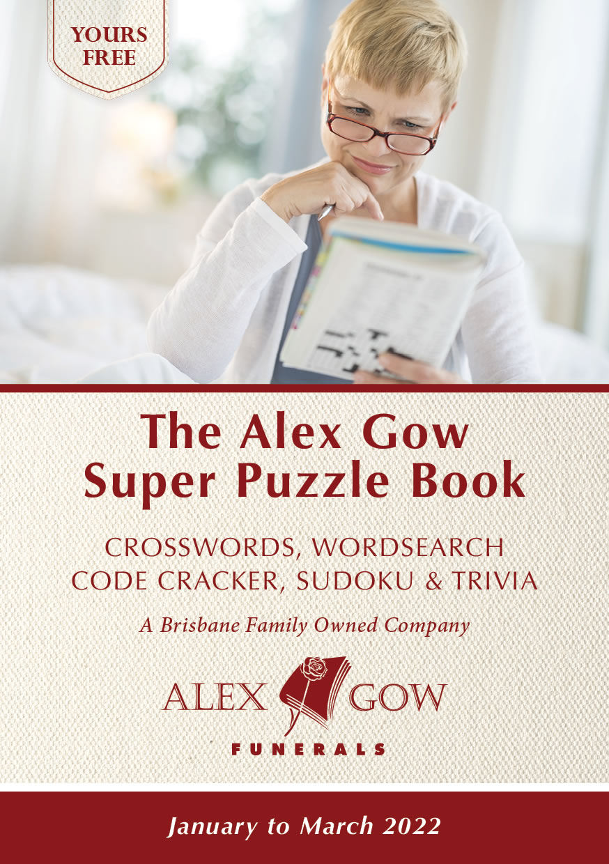 Super Puzzle Book Twenty One – Get the Answers – Alex Gow Funerals ...