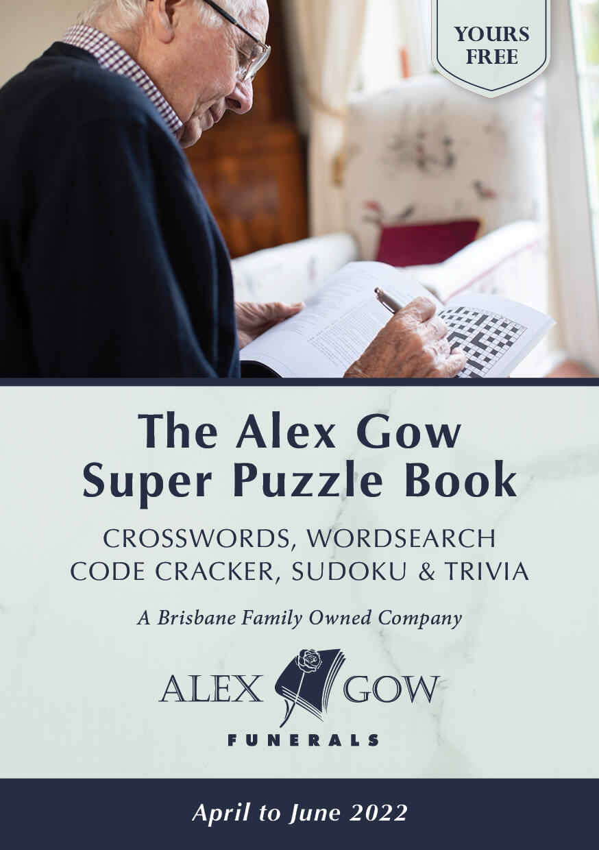 Alex Gow Funerals - Super Puzzle Book Answers