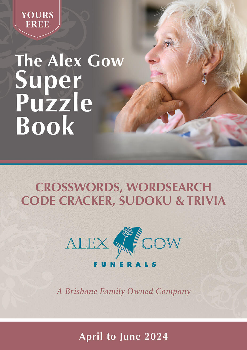 Super Puzzle Book Thirty – Get the Answers – Alex Gow Funerals – Brisbane